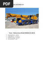 Terex-Demag AC 100/4L Load Chart | PDF | Crane (Machine) | Machines