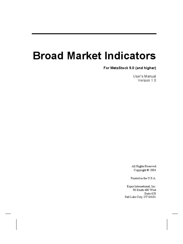 Broad Market Indicators | PDF