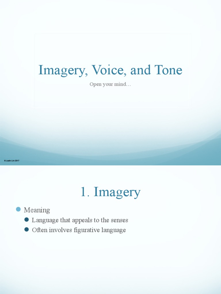Imagery, Voice, and Persona | PDF