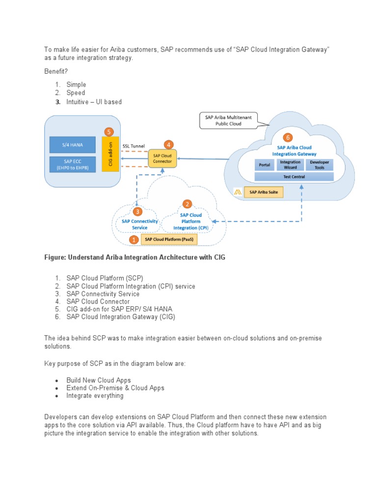 Figure: Understand Ariba Integration Architecture With CIG | PDF ...