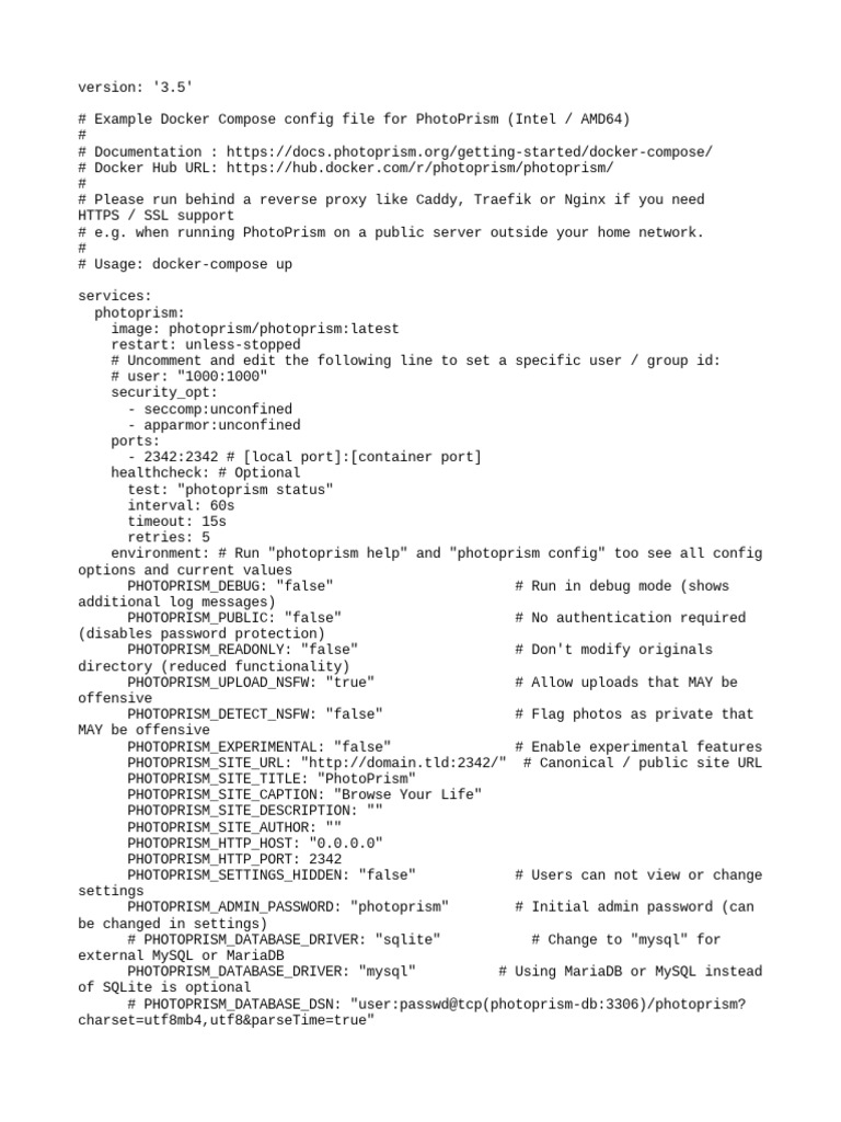 Docker Compose | Download Free PDF | Computer File | Proxy Server