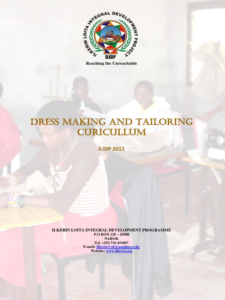 Dress Making and Tailoring Curicullum: ILIDP 2011 | PDF | Sewing ...