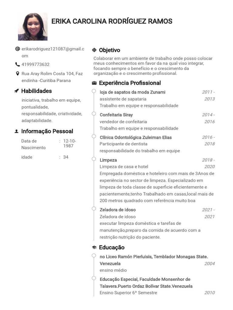 Currículum Erika | PDF