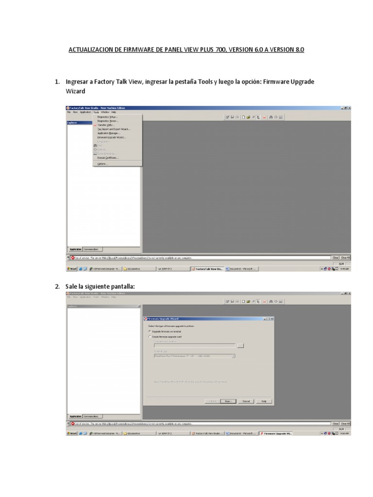 Actualizacion De Firmware De Panel View Plus 700 Pdf