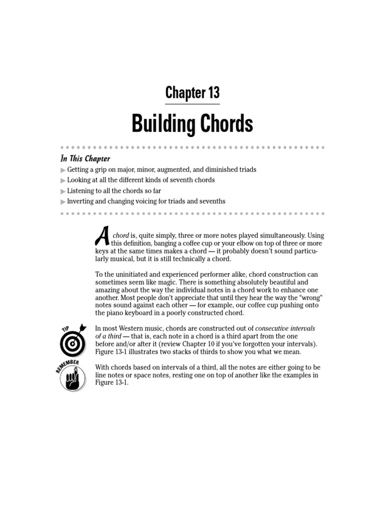 Building Chords: in This Chapter | PDF | Chord (Music) | Musical Techniques