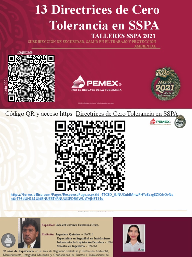 13 Directrices de Cero Tolerancia en SSPA 4 Junio 2021 10-12 Horas ...