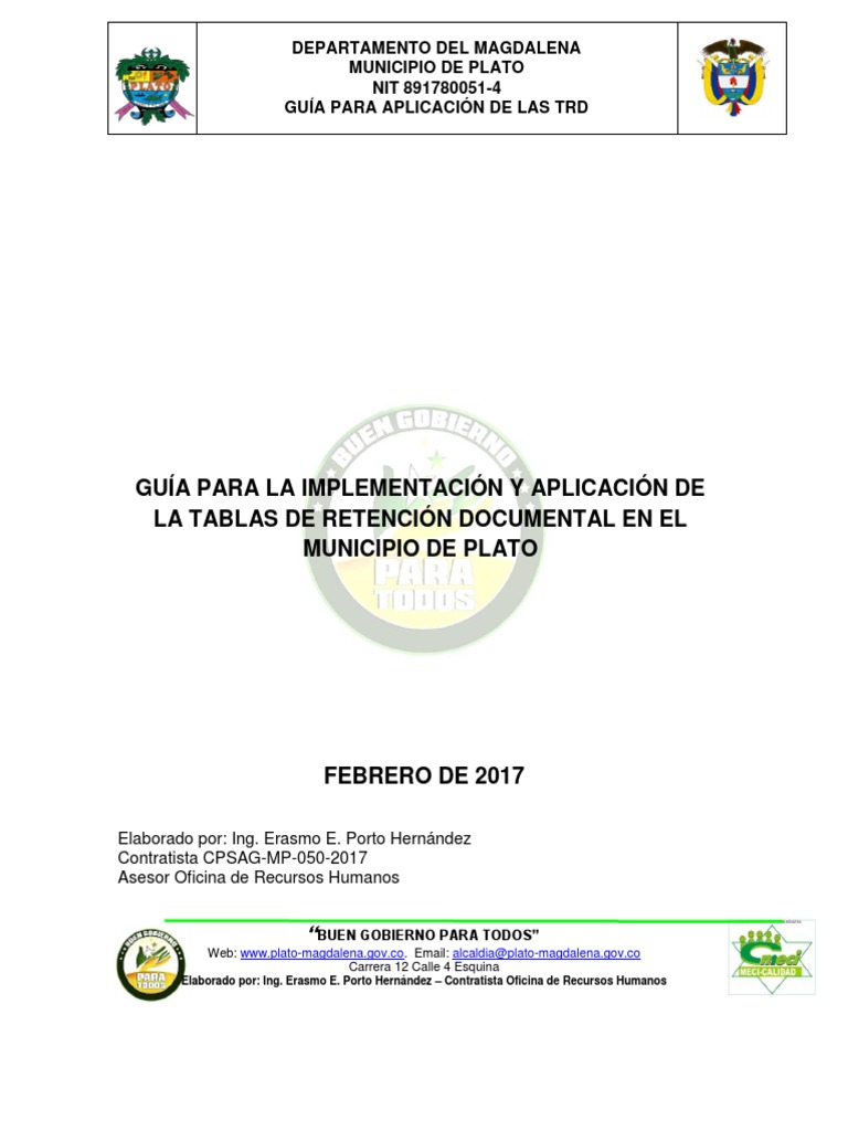 Guia de Implementacion TRD (Ejemplo de Las Subseries) | PDF | Archivo de computadora | Gestión ...