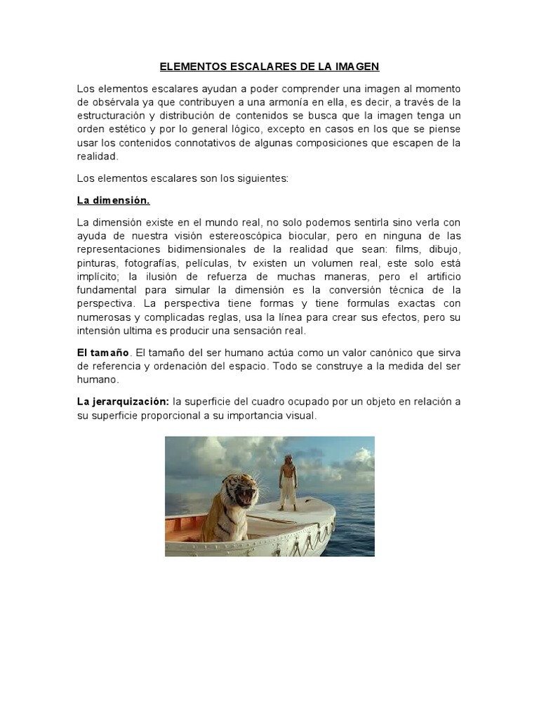 Elementos Escalares de La Imagen | PDF | Imagen | Perspectiva (Gráfica)