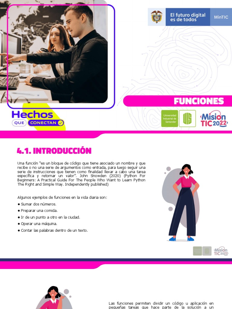 C1M4 - Funciones | PDF | Python (lenguaje de programación) | Objeto (informática)