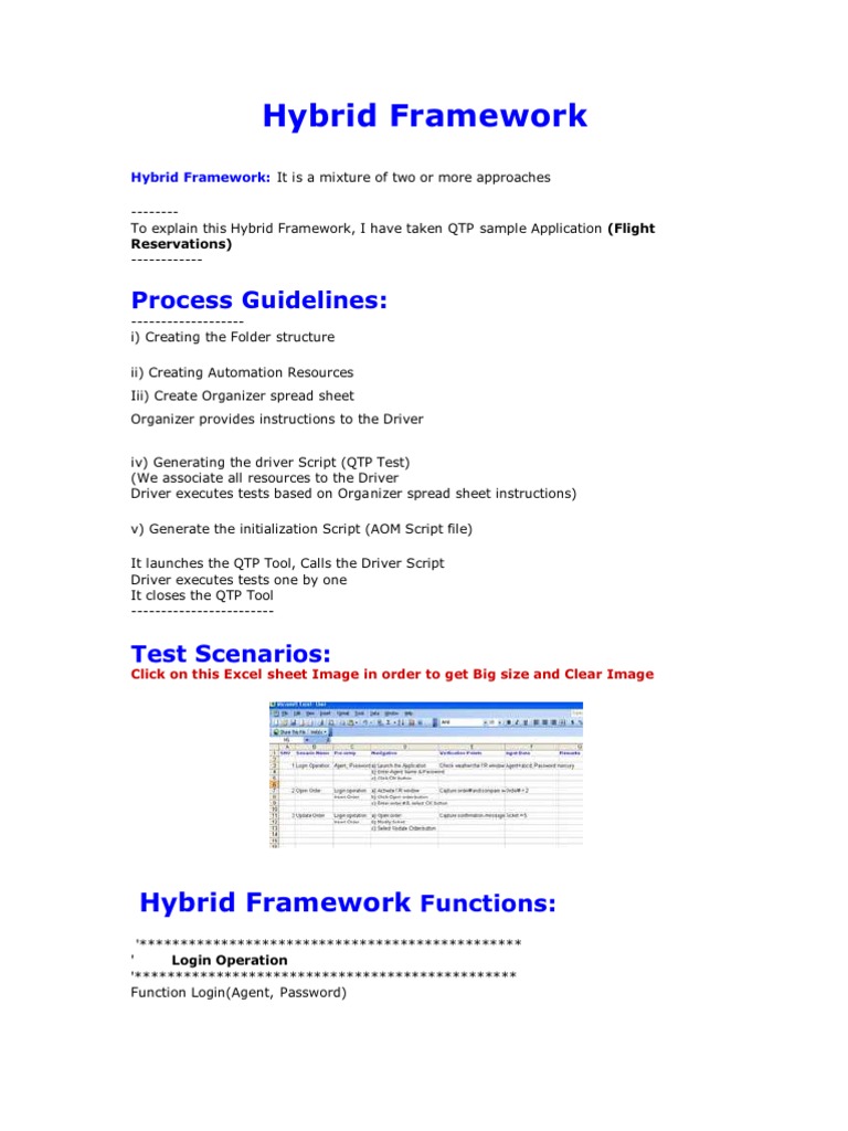 Hybrid Framework | PDF | Library (Computing) | Application Programming ...