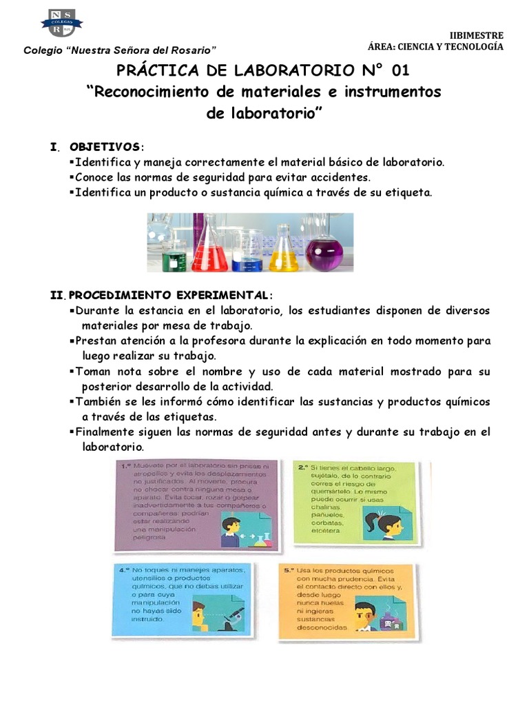 Práctica de Laboratorio #1 - Primero | PDF | Laboratorios | Science
