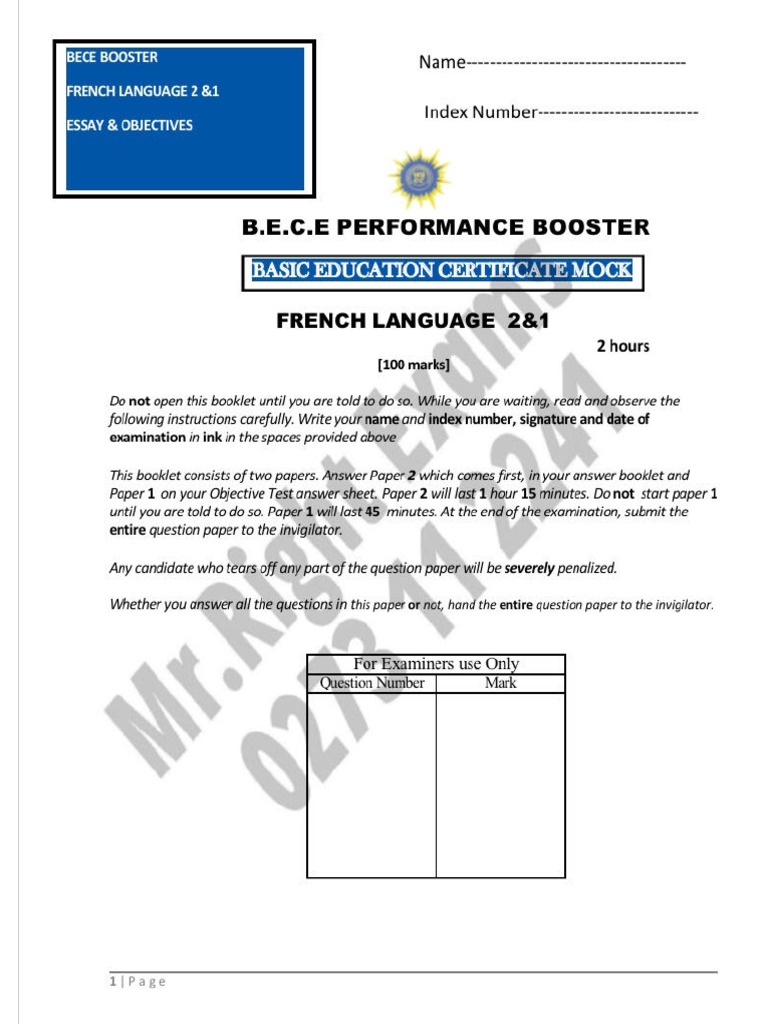 French 2021 Bece 0273112241 2 | PDF