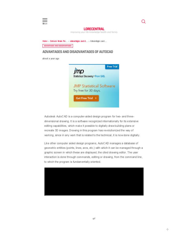 Advantages and Disadvantages of Autocad | PDF | Auto Cad | 3 D Computer ...