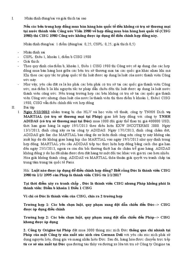 TÀI LIỆU LUẬT TMQT | PDF