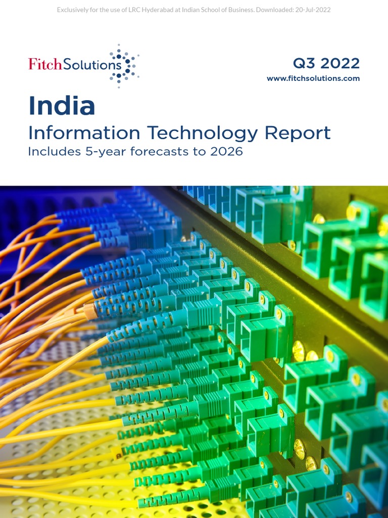 India Information Technology Report | PDF | Cloud Computing | Outsourcing