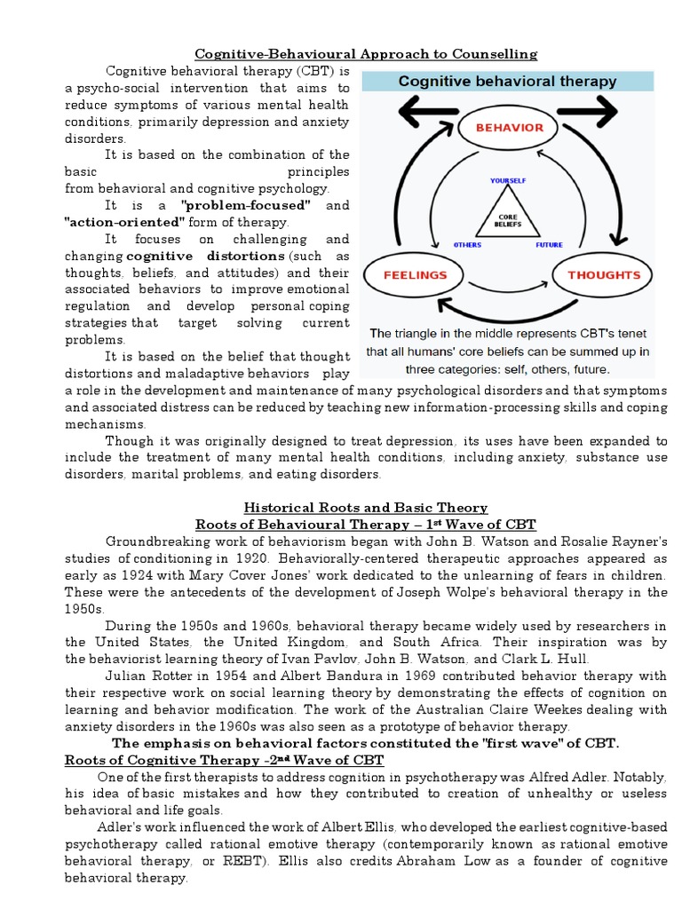 CBT | PDF | Cognitive Behavioral Therapy | Psychotherapy
