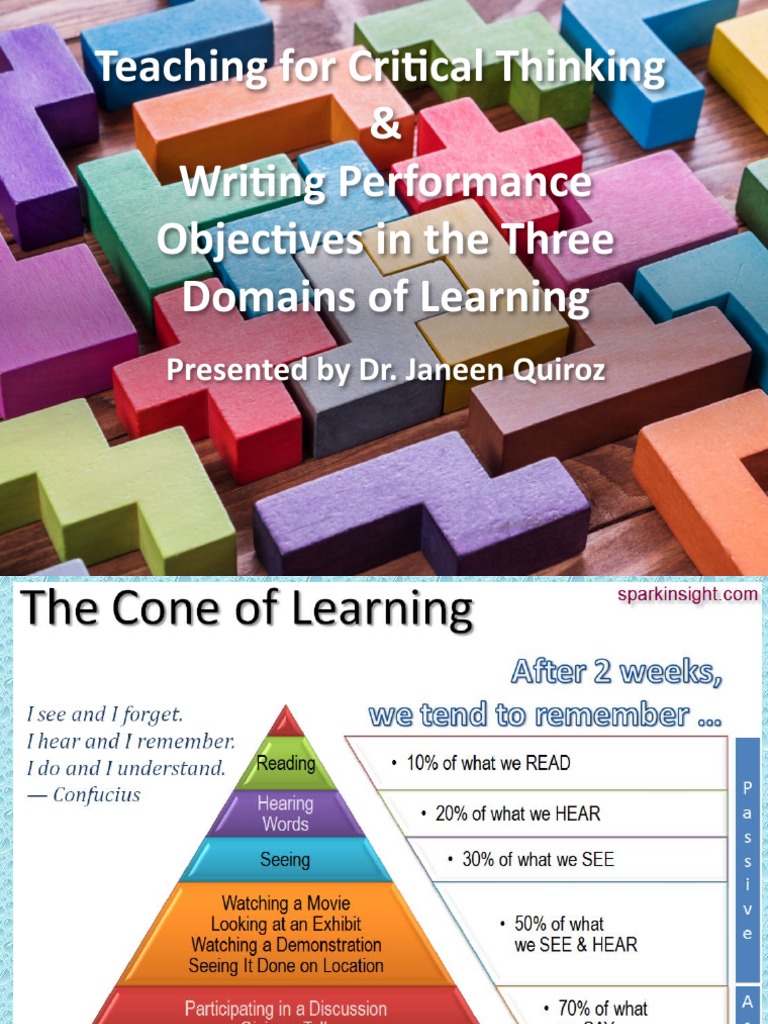 Week 3 Objective Writing in Three Domains of Learning Amended | PDF ...