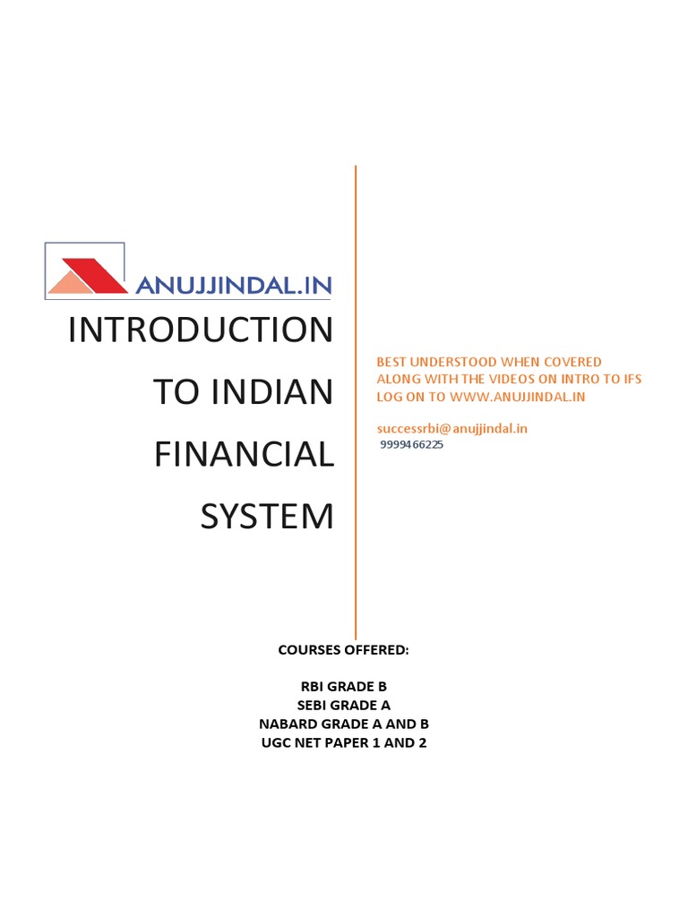 Attachment INTRODUCTION TO INDIAN FINANCIAL SYSTEM Lyst4955 | PDF ...