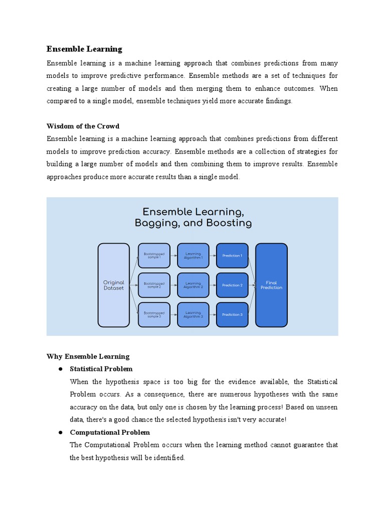 Ensemble Learning: Wisdom of The Crowd | Download Free PDF | Statistical Classification ...