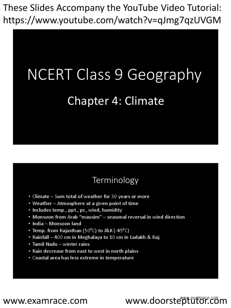 NCERT-Class-9-Geography-Chapter-4-YouTube-Lecture-Handouts | PDF ...