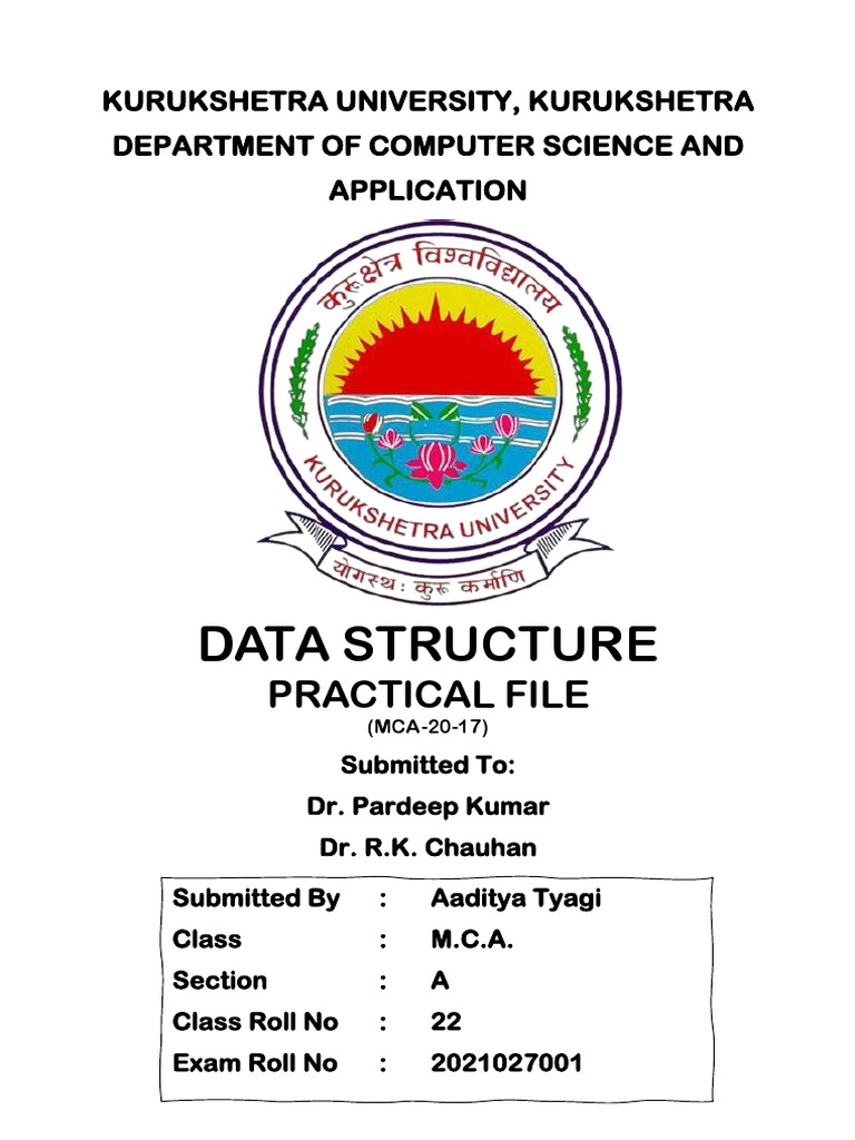 Aaditya DS PRACTICAL FILE | PDF | Queue (Abstract Data Type) | Applied Mathematics