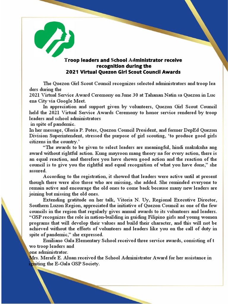 GSP 2022 | PDF | Girl Guiding And Girl Scouting | Scouting And Guiding