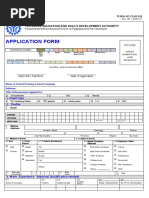 TESDA-OP-CO-05-F26 - Application Form For Assessment VGD | PDF
