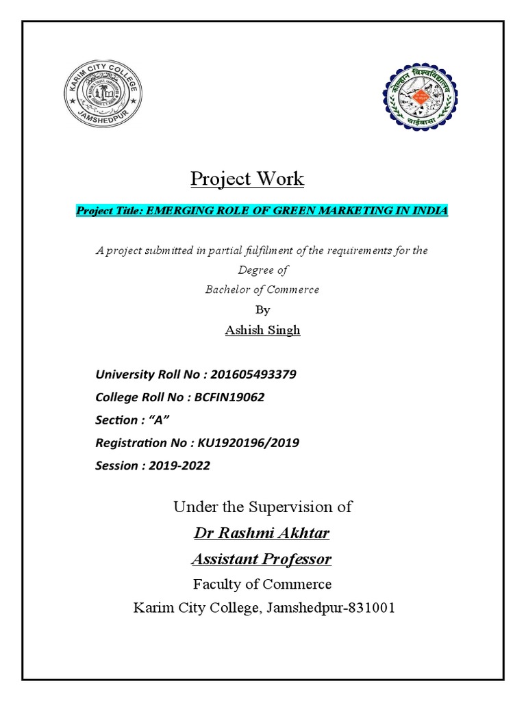 Project Work | PDF | Marketing | Business