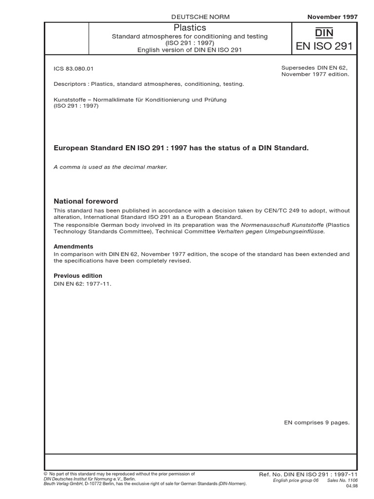 Iso 291 | PDF | International Organization For Standardization | Regulation