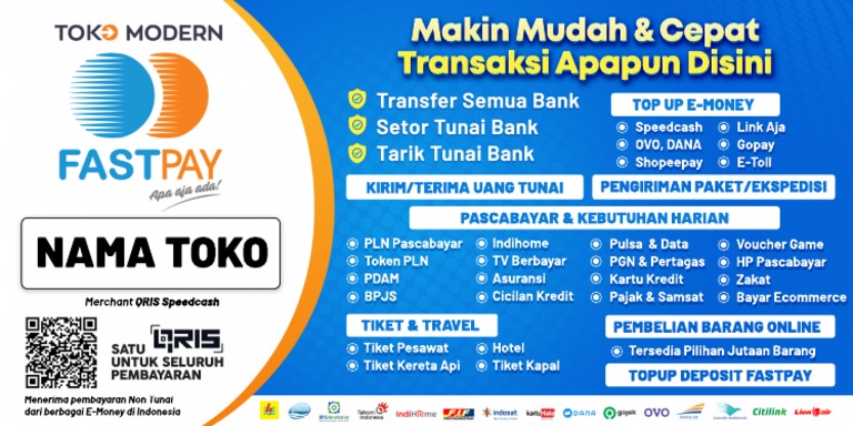 Spanduk Fastpay QRIS 2x1 v2 Edit | PDF