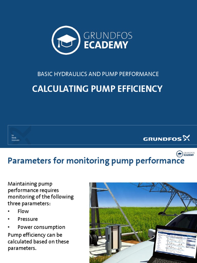 Module 4 Basic Hydraulics Calculating Efficiency Master | PDF | Pump | Watt