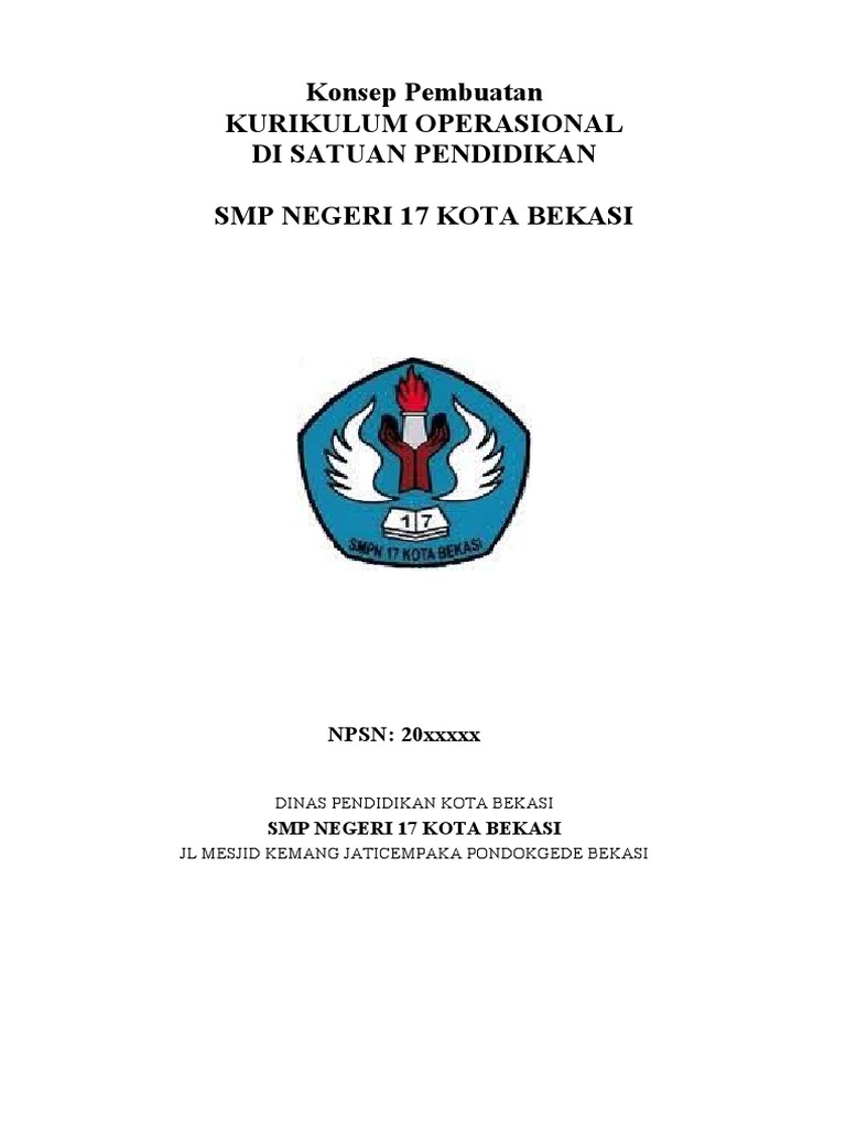 Konsep Pembuatan KOSP SMPN 17 | PDF | Kesehatan Holistik