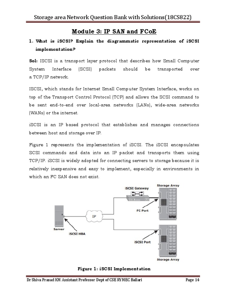 Module 3 Ip San, Fcoe, Nas | PDF | Computer Network | Osi Model