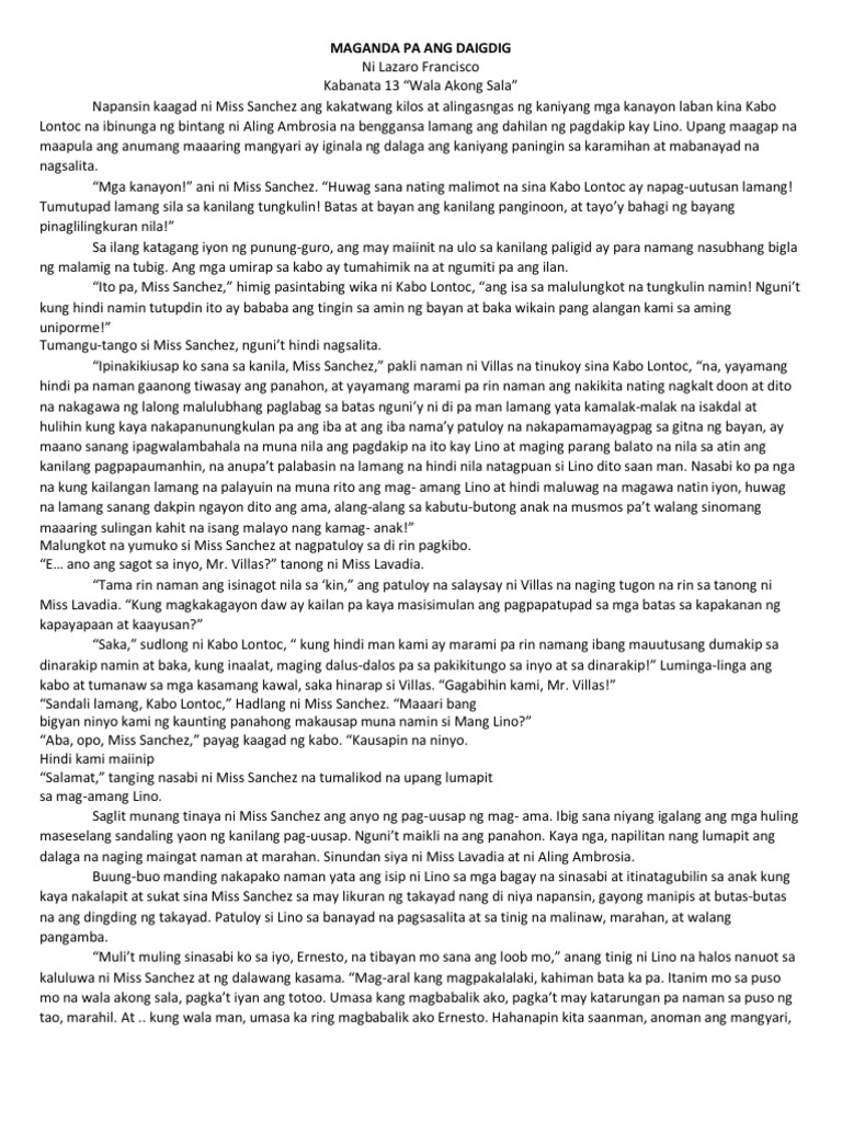 Maganda Pa Ang Daigdig | PDF