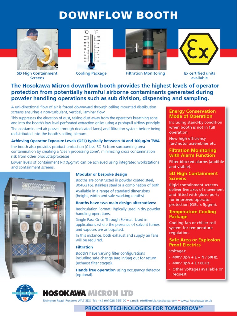 Downflow Booth: Providing the Highest Levels of Operator Protection ...