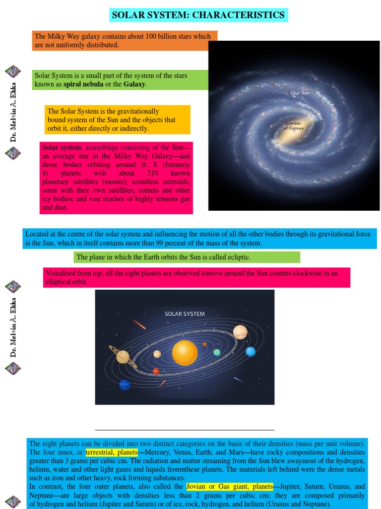 The 9 Planets Of The Solar System And Their Characteristics 350 Solar