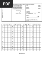 50 Questions OMR Sheet | PDF | Optical Character Recognition | Computing