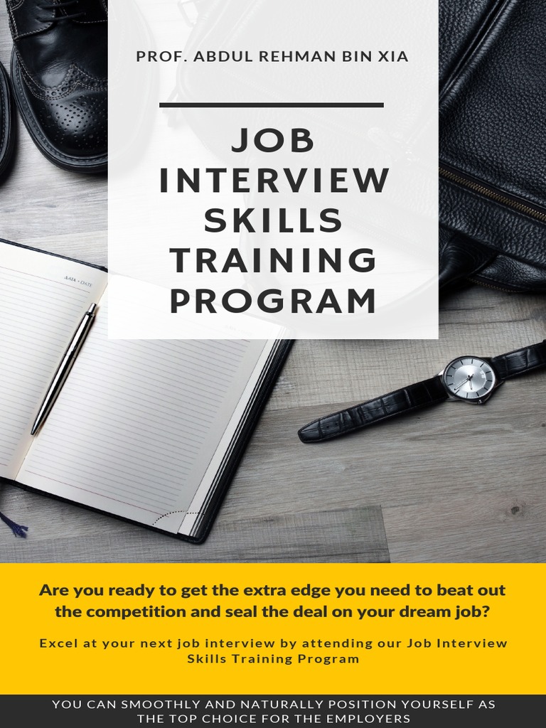 Job Interview Skills Training Program | PDF | Job Interview | Body Language