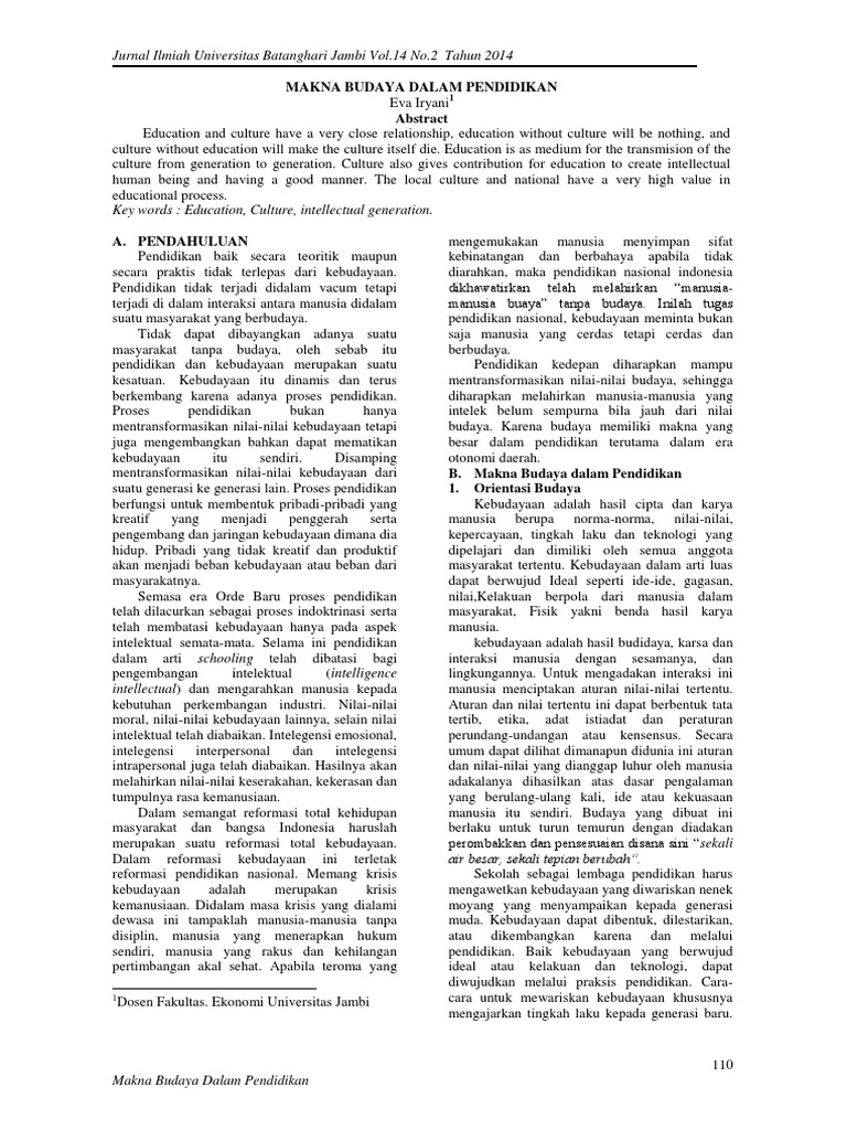 Makna Budaya Dalam Pendidikan 93805a5c | PDF | Ilmu Sosial | Agama & Spiritualitas