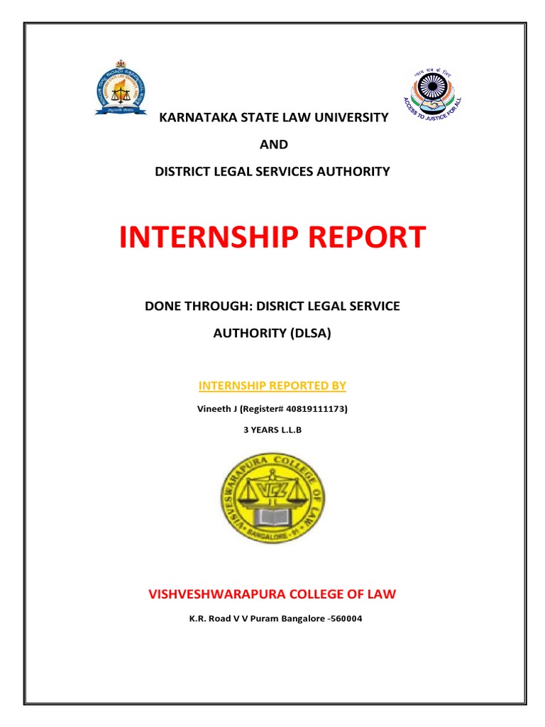 An Internship Report on Various Activities Performed at the District ...