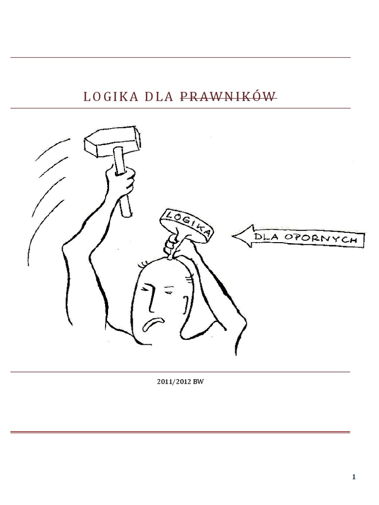 Logika Dla Prawników. Opornych (2012) | PDF