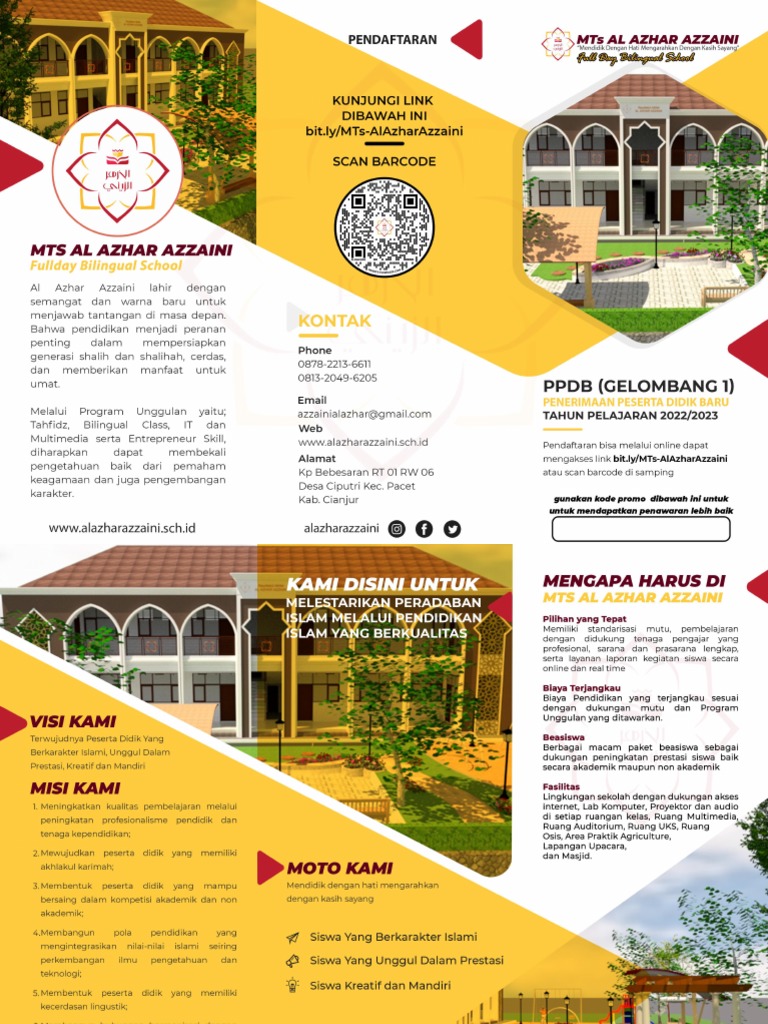 Brosur MTS Al Azhar Azaini Revisi | PDF