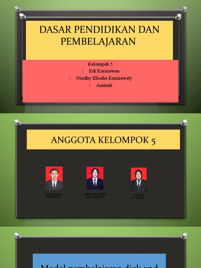 Tugas Kelompok 5 Model Pembelajaran Dick and Carrey Dan Model ...