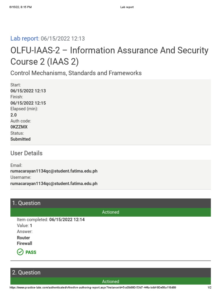 Control Mechanisms, Standards and Frameworks-MACARAYAN - BSIT-3-YB-3 | PDF