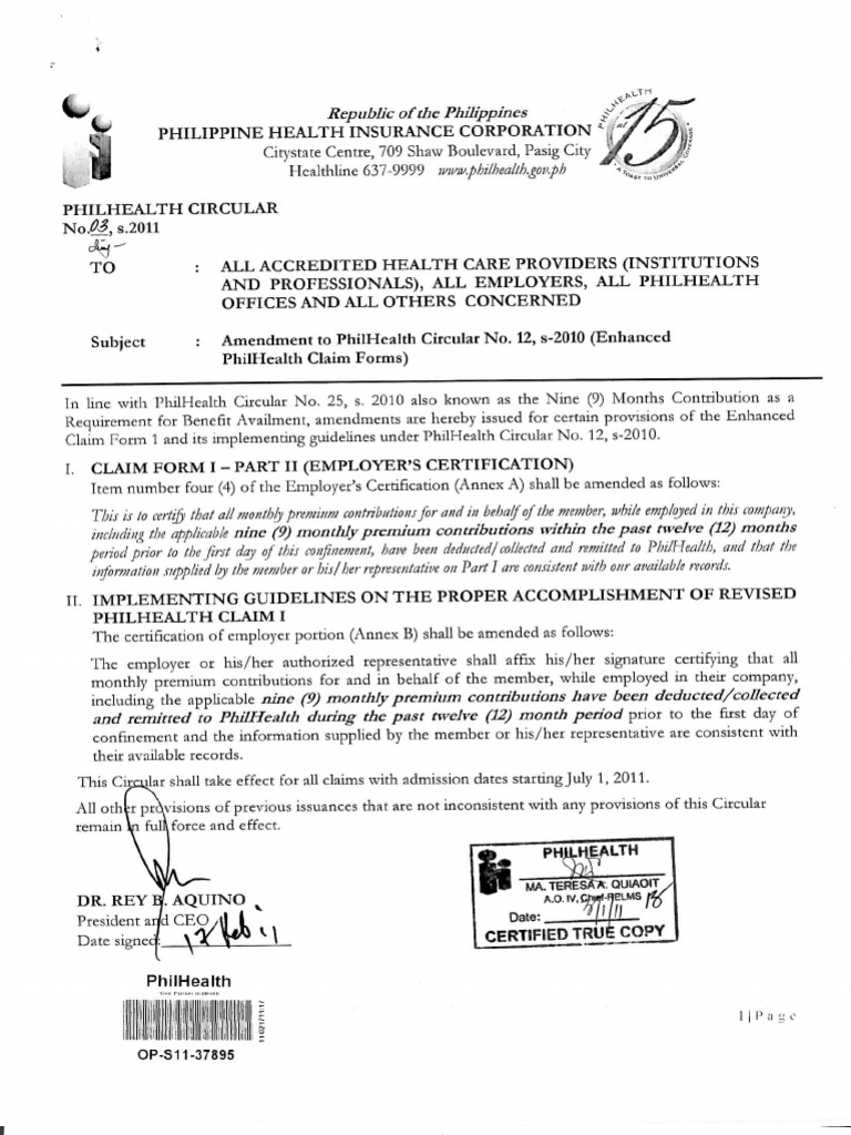 F Ss'Philippine Health Insurance Corporation) (@ "1" : Philhealth ...