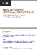 Serial Communication 8051 Microcontroller | PDF | Data Transmission ...