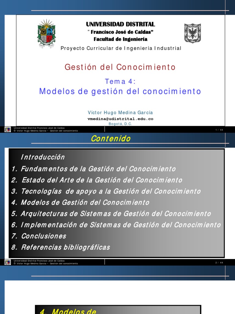 GC - T4 - Modelos de Gestión Del Conocimiento | Descargar gratis PDF | Conocimiento ...
