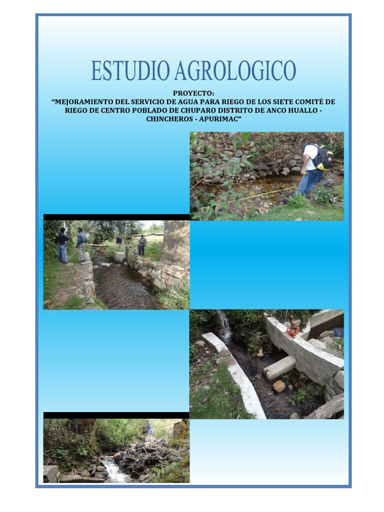 Estudio Agrologico | PDF | Agricultura | Suelo