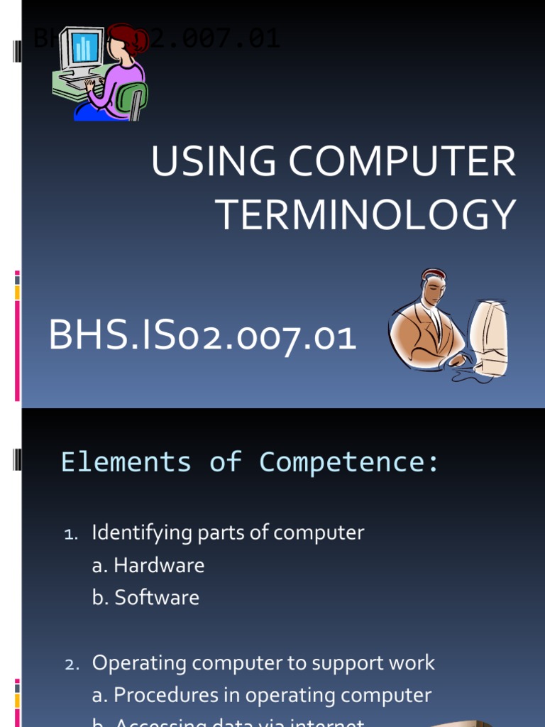 Using Computer Terminology Complete | PDF | Computer Hardware | Input/Output
