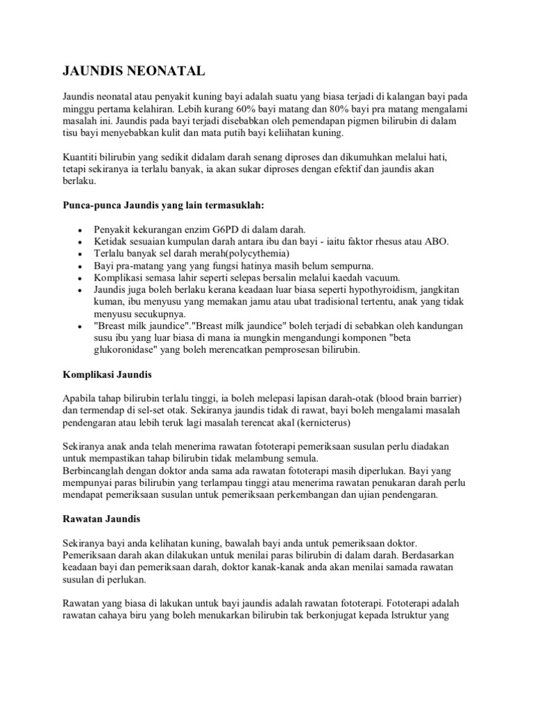 Jaundis Neonatal | PDF